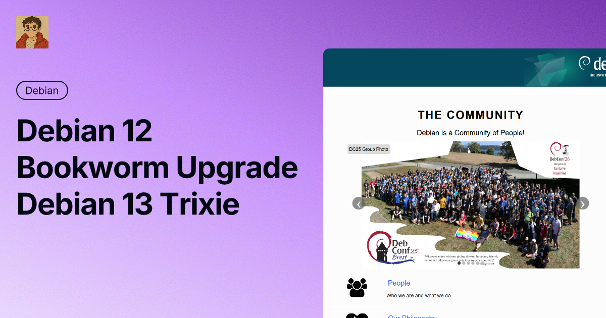 Debian 12 Bookworm 升级 Debian 13 Trixie - 烧饼博客